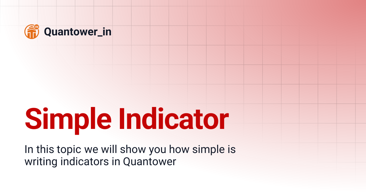 Simple Indicator | Quantower_in